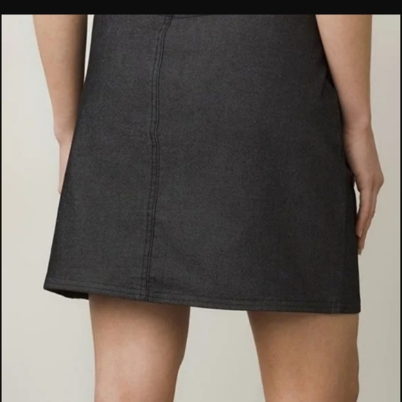 Prana | Skirts | Nwt Prana Kara Stretch Black Organic Cotton Denim Mini ...